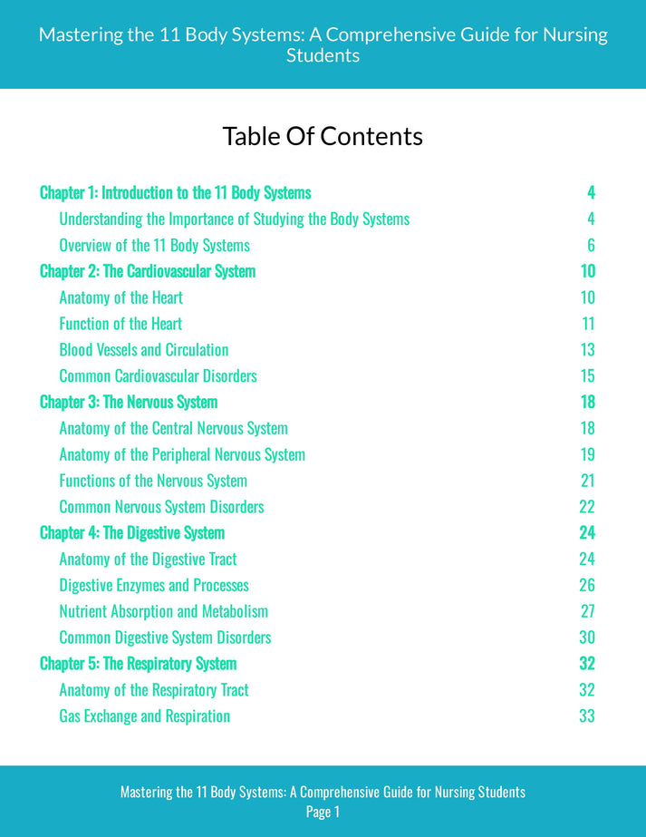 Mastering The 11 Body Systems Book (Anatomy & Physiology) – Choosing ...